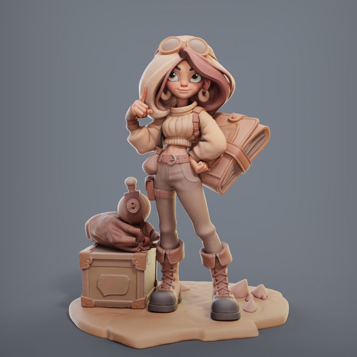 3D Printable 'Marvelous Maidens' by Female Miniatures by Female Miniatures