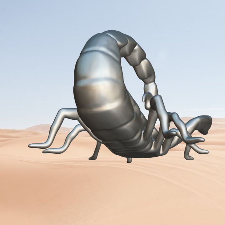 3D Printable animal Scorpion realistic by david martin