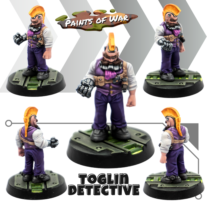 3D Printable TOGLIM DWARF DETECTIVE by Greenminiatures