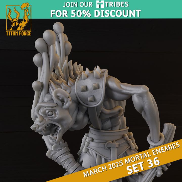3D Printable Spore Gnolls - Monsters DnD 5e - Mortal Enemies Set 36 by ...