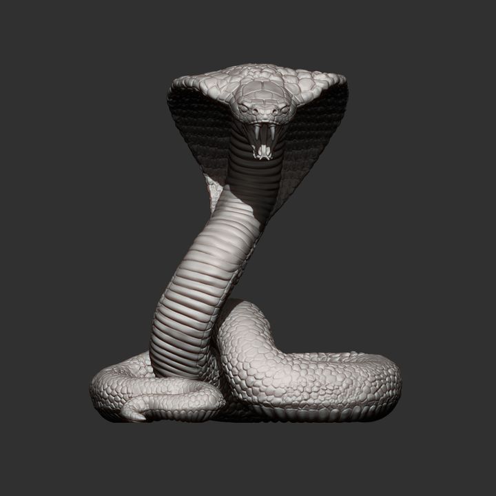 3D Printable Cobra snake by Alexander3dart