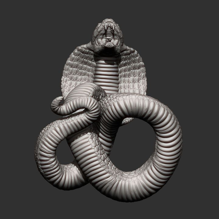 3D Printable Cobra snake by Alexander3dart