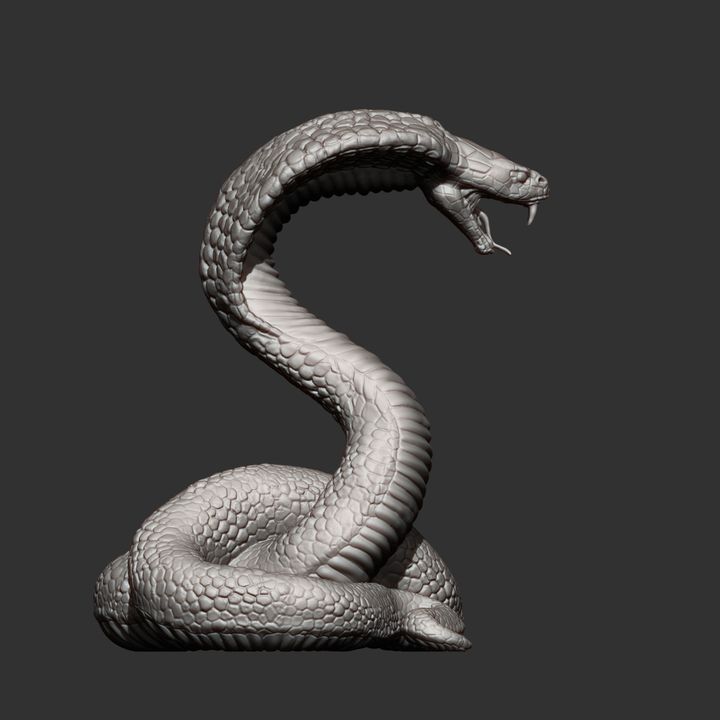 3D Printable Cobra snake by Alexander3dart