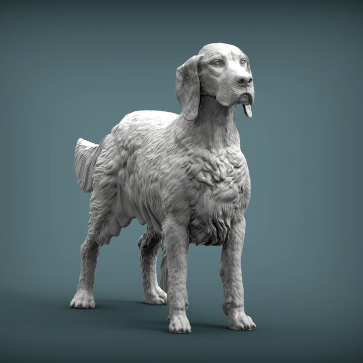 3D Printable English Setter by Alexander3dart