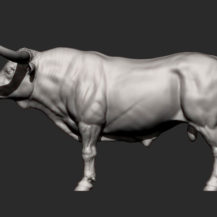 3D Printable Texas Longhorn by Alexander3dart