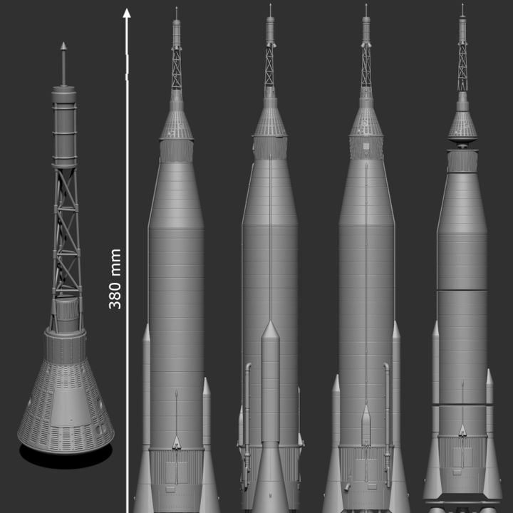 3D Printable Mercury Atlas by Deimos Shape
