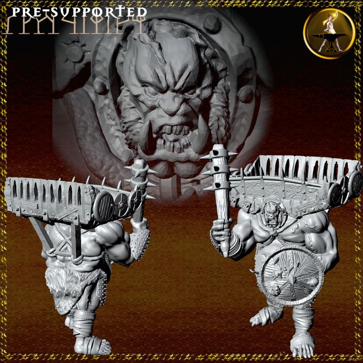 3D Printable Ogre 5/5 - Howdah by Black Anvil Miniatures