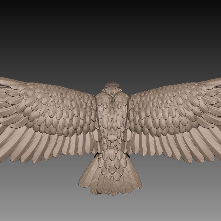 3D Printable Eagle golden by Art of V