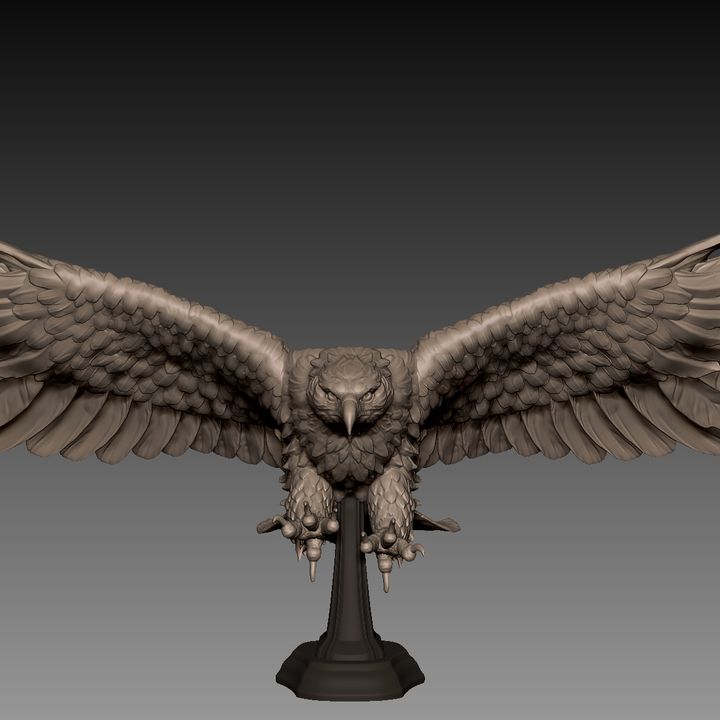 3D Printable Eagle golden by Art of V