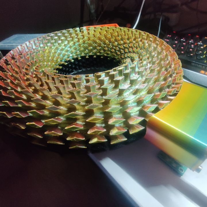 3D Printable Rodin Coil Torus .STL 180mm. x 56mm. Diameter Coil ...