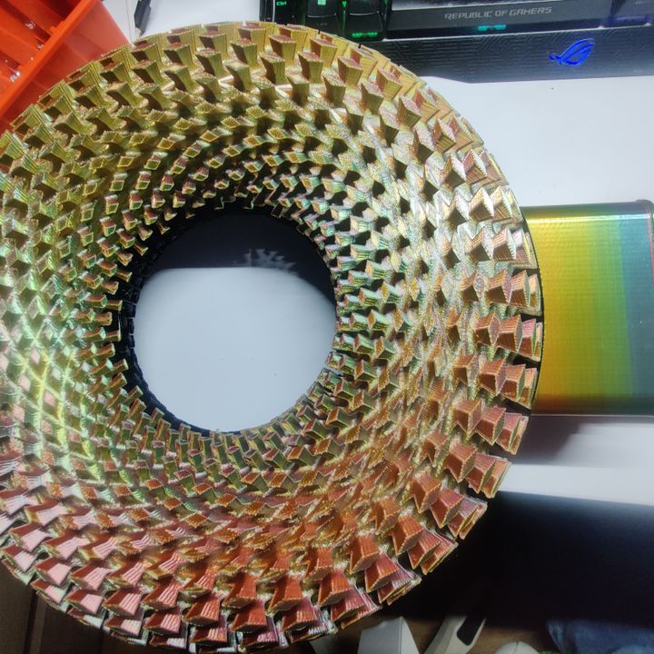 3D Printable Rodin Coil Torus .STL 180mm. x 56mm. Diameter Coil ...