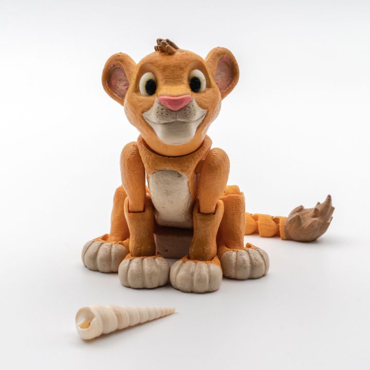3D Printable FLEXI SIMBA by Aslan