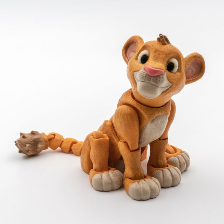 3D Printable FLEXI SIMBA by Aslan