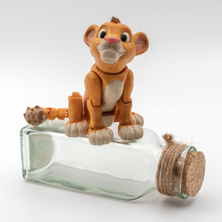 3D Printable FLEXI SIMBA by Aslan
