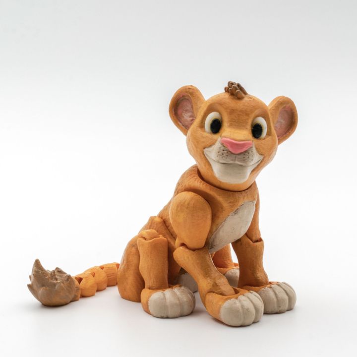 3D Printable FLEXI SIMBA by Aslan