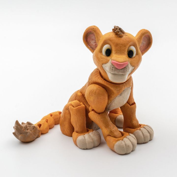 3D Printable FLEXI SIMBA by Aslan