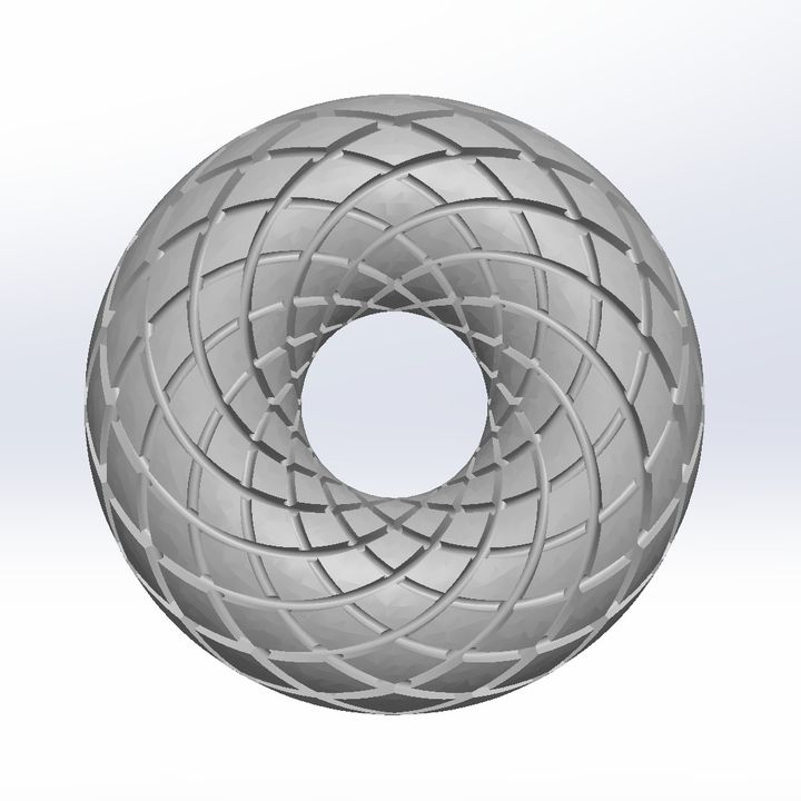 3D Printable Rodin Coil Torus STL 100mm x 35mm Diameter Coil | Magnetic ...