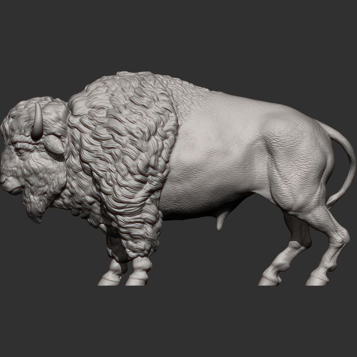 3D Printable Bison by Alexander3dart