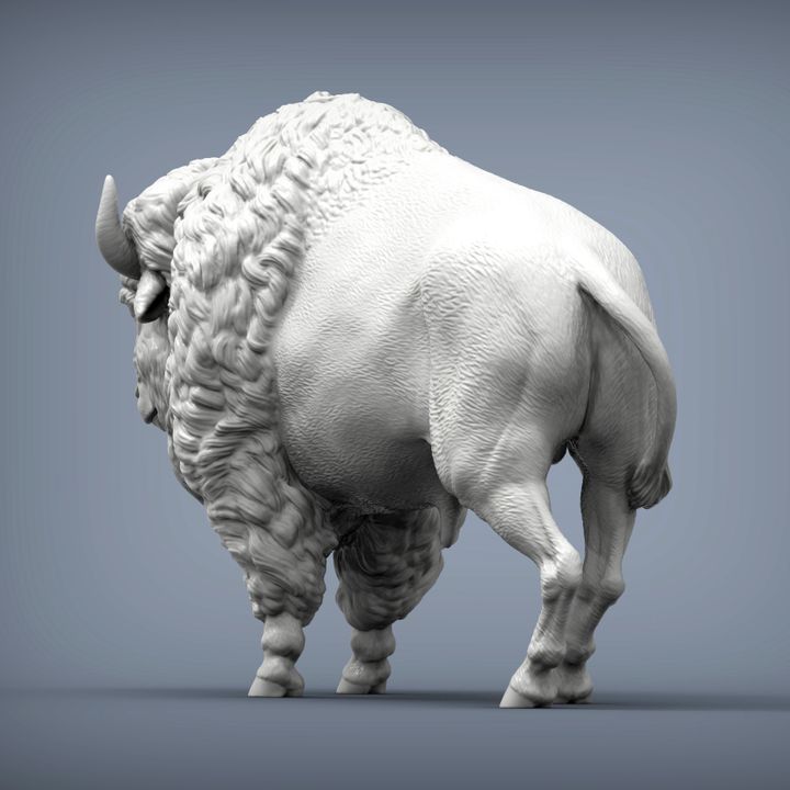 3D Printable Bison by Alexander3dart