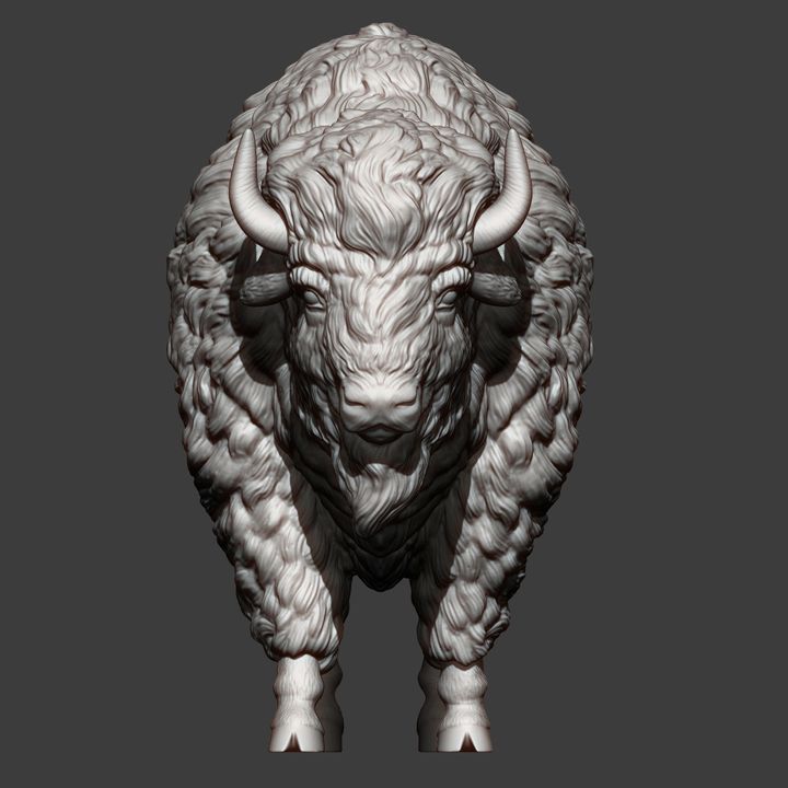 3D Printable Bison by Alexander3dart