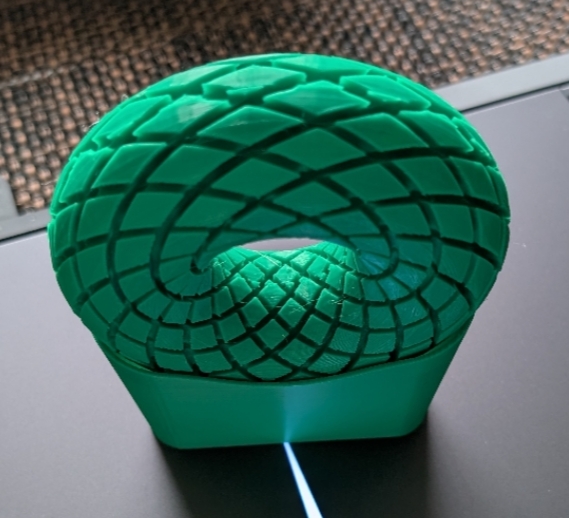 3D Printable Rodin Coil Torus .STL 100mm. x 35mm. Diameter + BASE | 3D ...