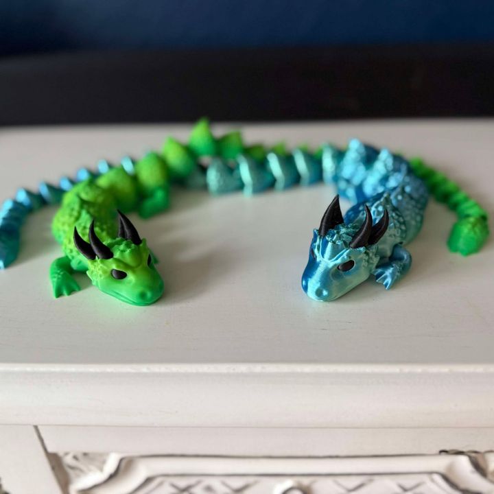 3D Printable Salamander Dragon Flexi / Articulated by Shawn Pena