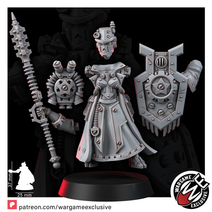 3D Printable MECHANIC ADEPT COLOSSUS MILITARY POLICE T2 by Wargame ...