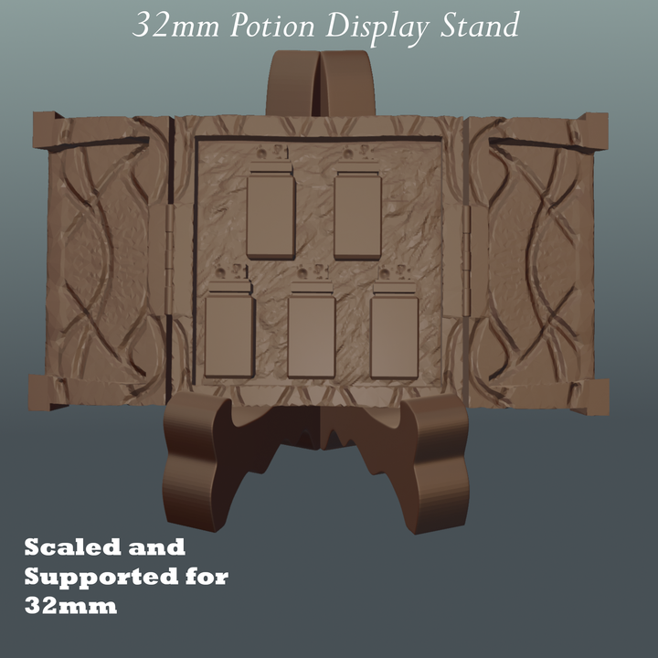 3D Printable Potion Display Stand: 32mm Alchemist's Market Scatter ...
