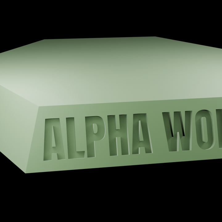 3D Printable Alpha Wolf Battletech Hex Base by James Hall