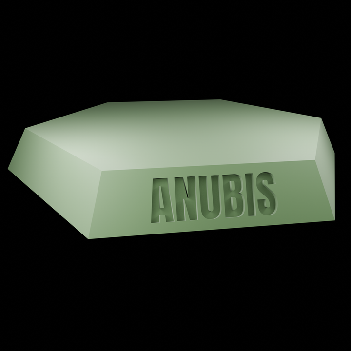 3D Printable Anubis Battletech Hex Base by James Hall