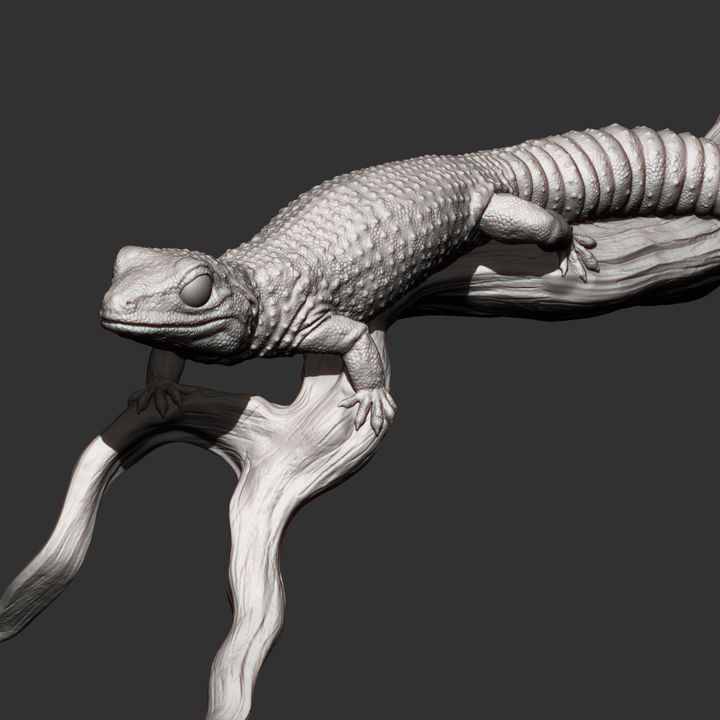 3D Printable Leopard gecko by Alexander3dart