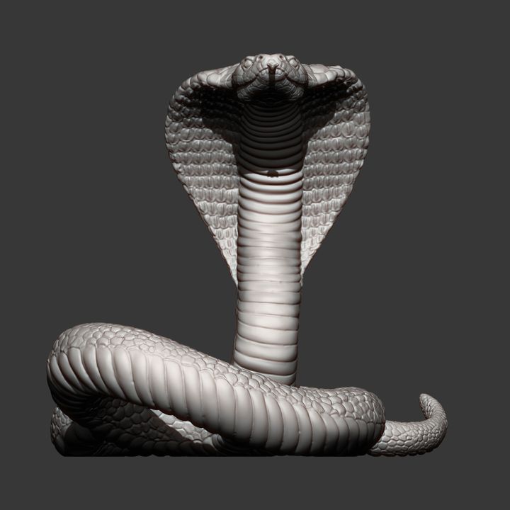 3D Printable Cobra snake by AKUZMENKO