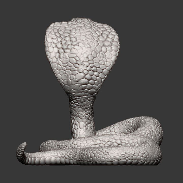 3D Printable Cobra snake by AKUZMENKO