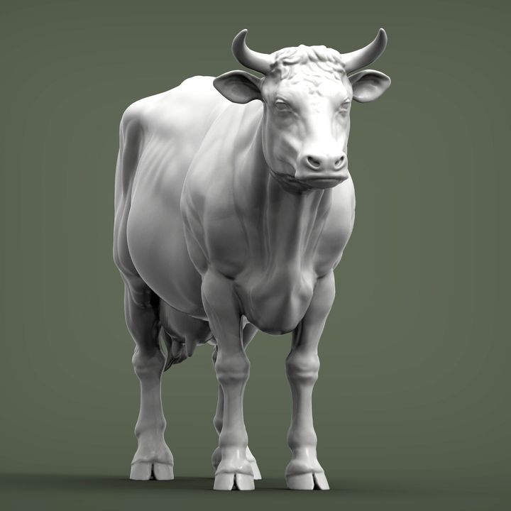 3D Printable cow by AKUZMENKO