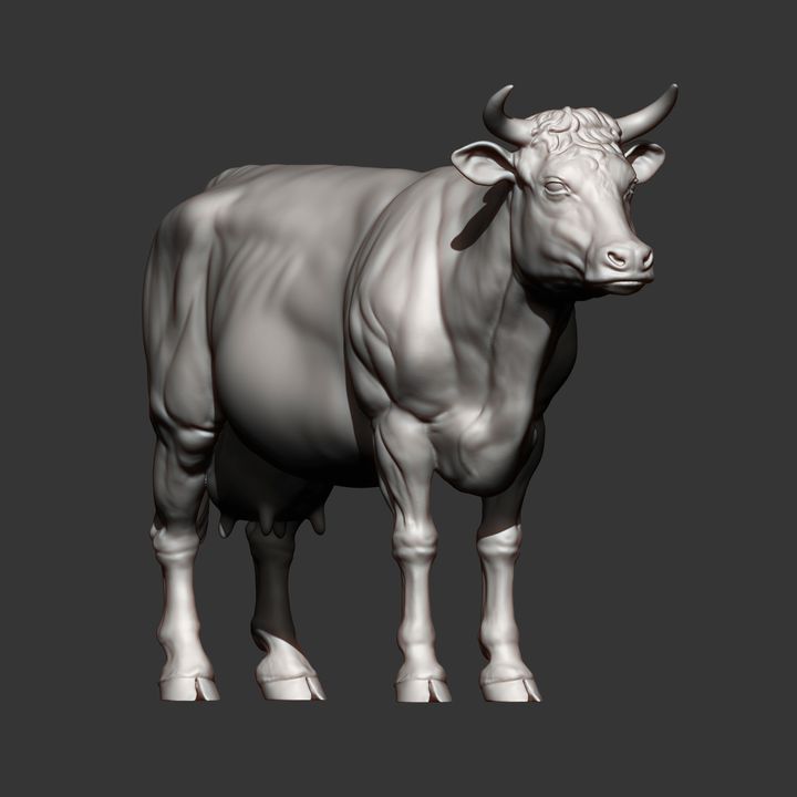 3D Printable cow by AKUZMENKO