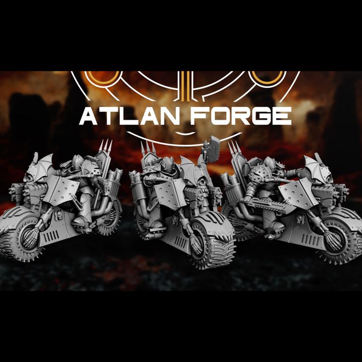 3D Printable Vampire Bikers by Atlan Forge