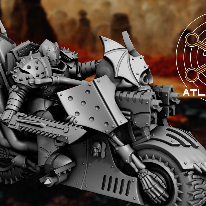 3D Printable Vampire Bikers by Atlan Forge