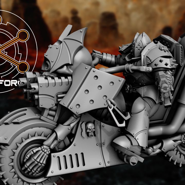 3D Printable Vampire Bikers by Atlan Forge