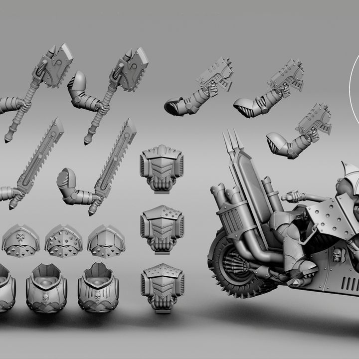 3D Printable Vampire Bikers by Atlan Forge