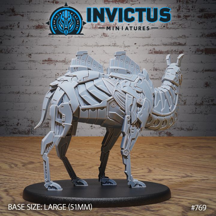 3D Printable Mech Camel Set / Desert Companion / Dromedary Construct ...