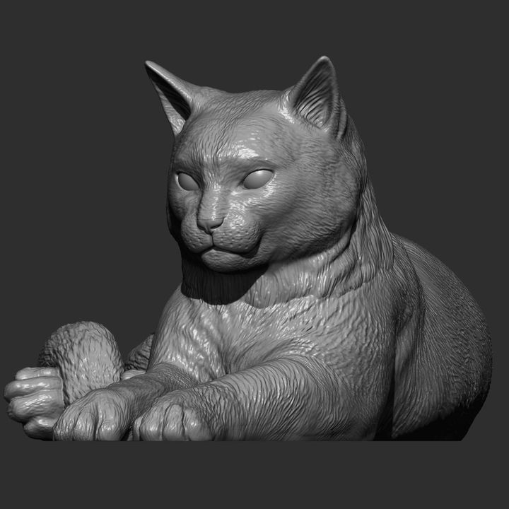 3D Printable Cat by Alexander3dart