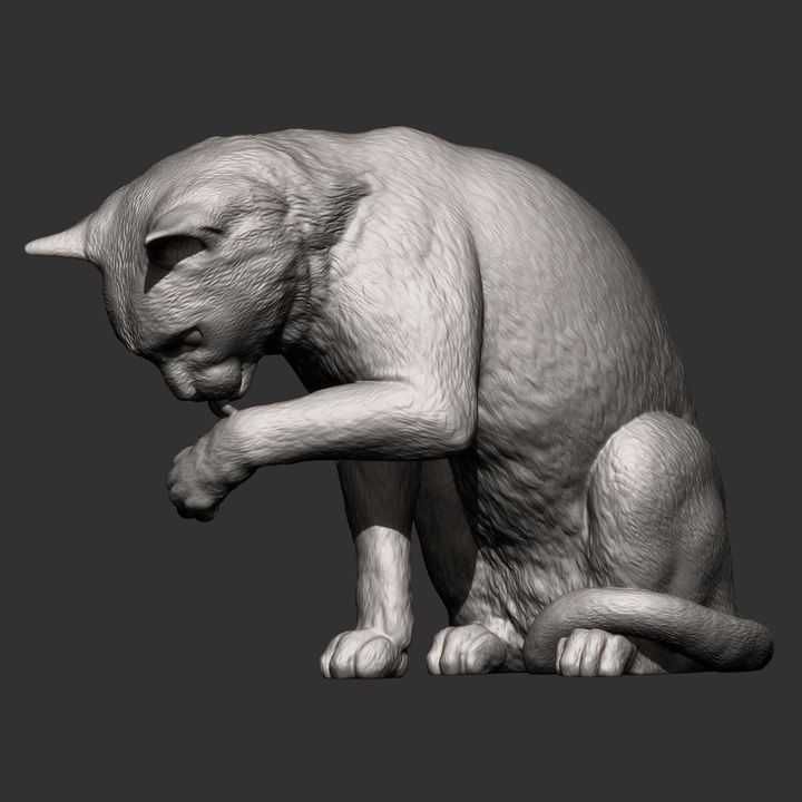 3D Printable Cat by Alexander3dart