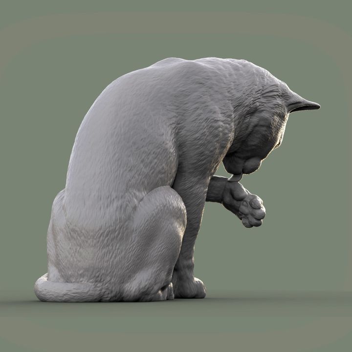 3D Printable Cat by Alexander3dart