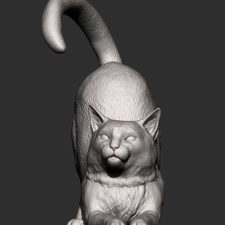 3D Printable Cat by AKUZMENKO