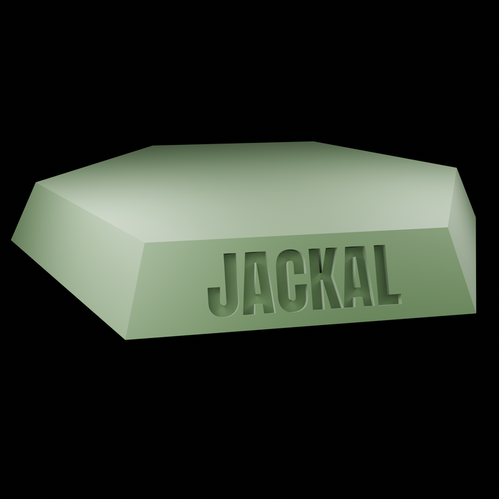 3D Printable Jackal Battletech Hex Base by James Hall