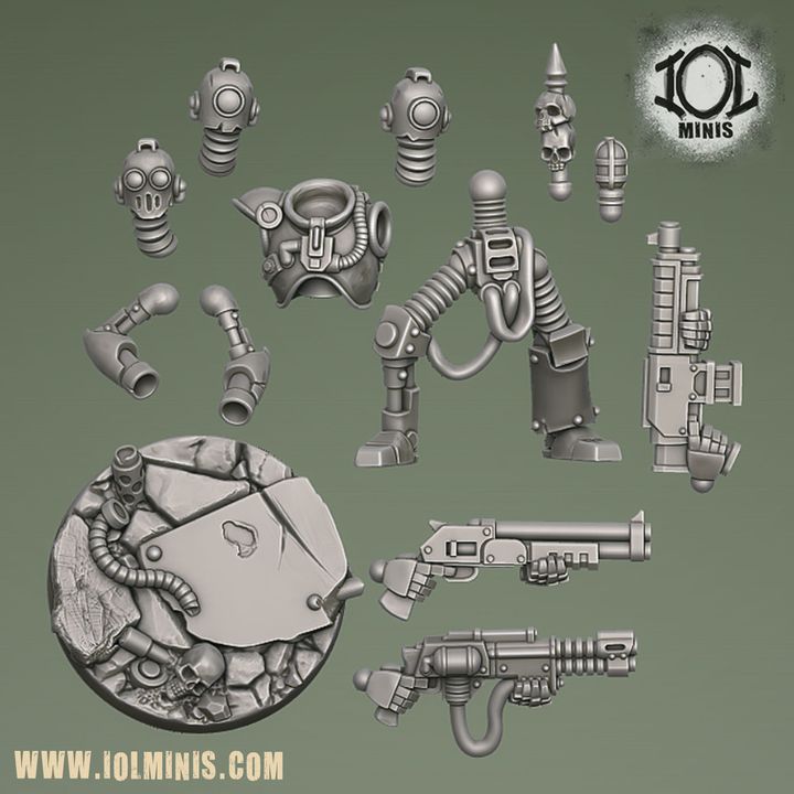 3D Printable Robot Warband Bundle by Imitation of Life Miniatures