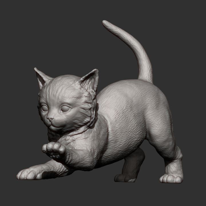 3D Printable kitty by AKUZMENKO