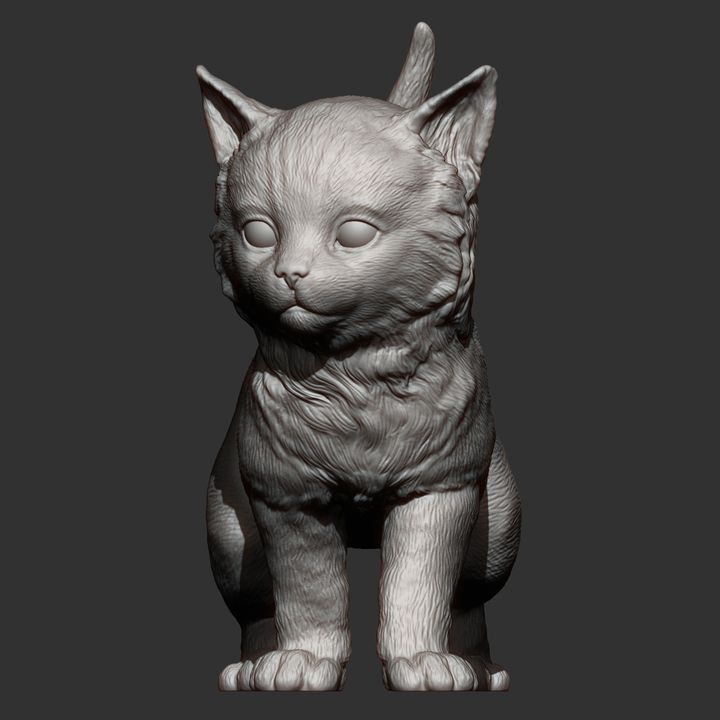 3D Printable kitty by AKUZMENKO