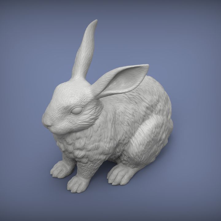 3D Printable rabbit by Alexander3dart