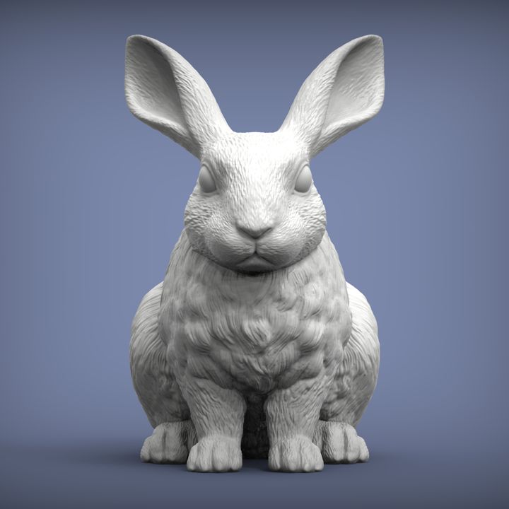 3D Printable rabbit by Alexander3dart